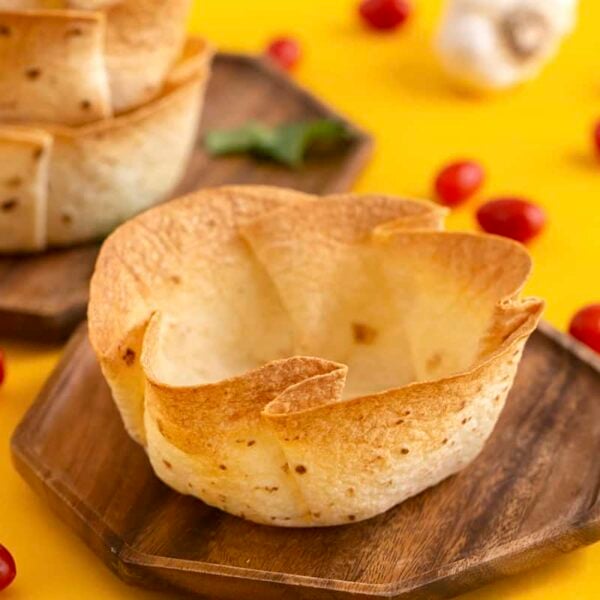 Homemade Baked Tortilla Bowls for Taco Salad - Mind Over Munch