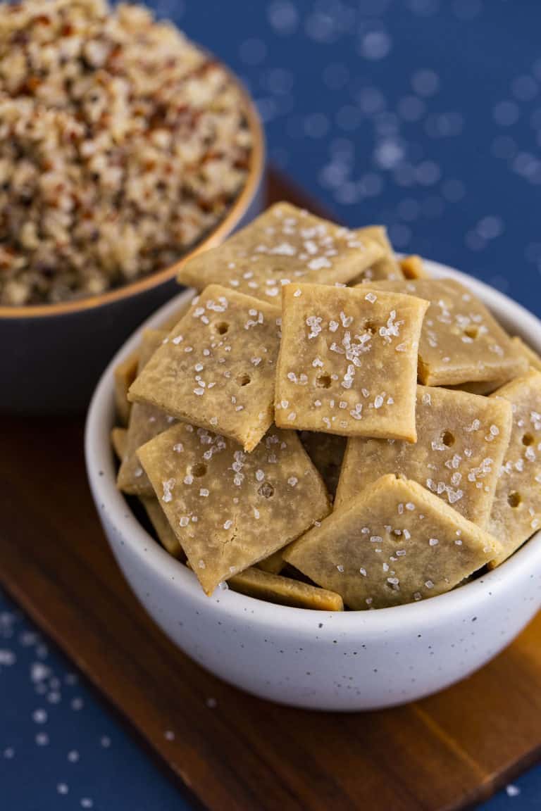 Homemade Quinoa Crackers Recipe - Mind Over Munch