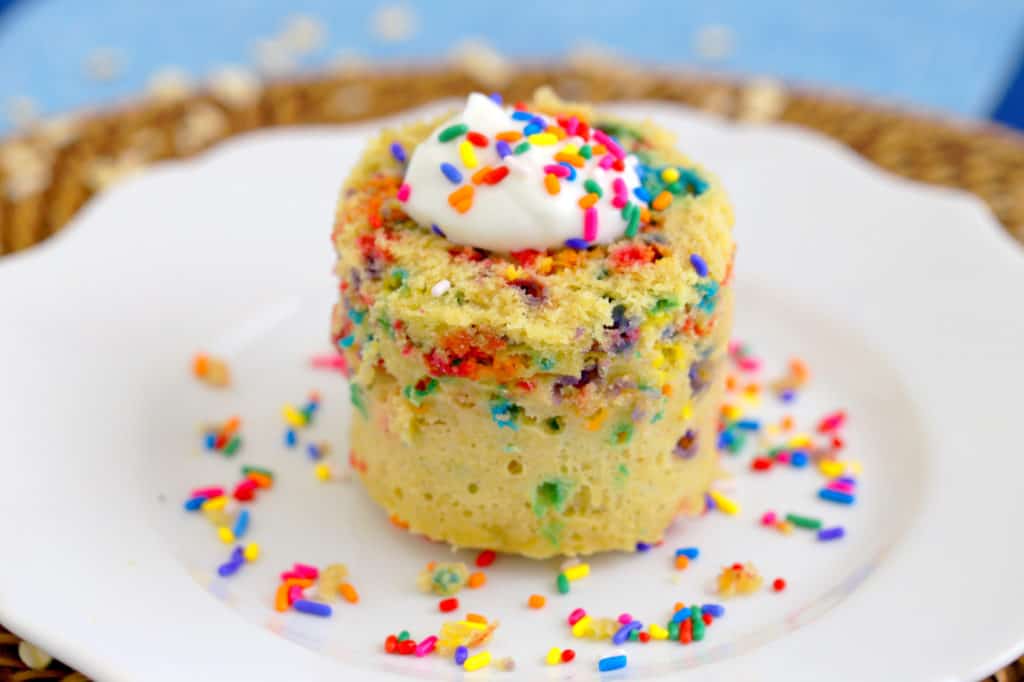 Healthy Funfetti Mug Cake Recipe | Mind Over Munch