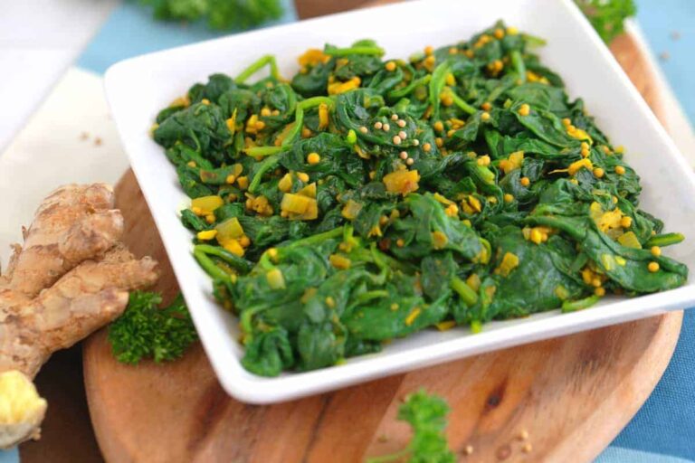 Indian Spiced Sauteed Spinach (Saag)