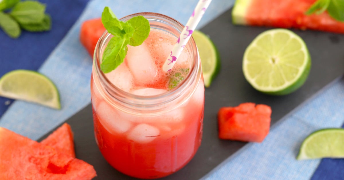 Sparkling Watermelon Limeade | Homemade Limeade Recipe - Mind Over Munch