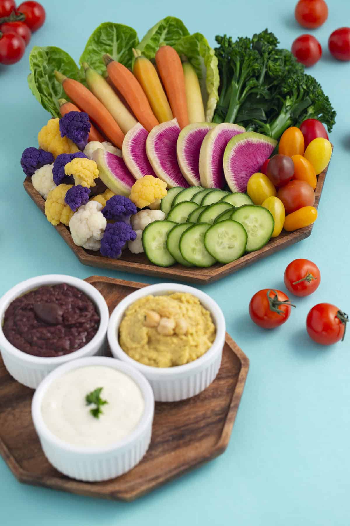 Rainbow Vegetable Crudite Platter - Mind Over Munch