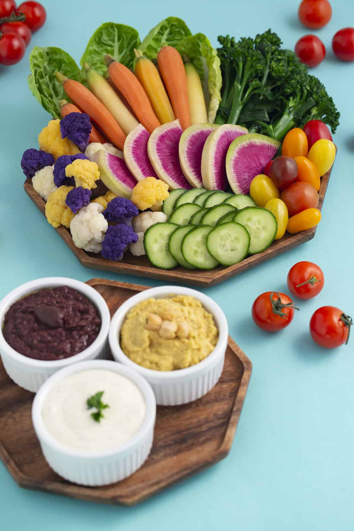 Rainbow Vegetable Crudite Platter - Mind Over Munch