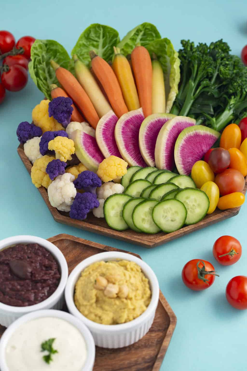 Rainbow Vegetable Crudite Platter - Mind Over Munch