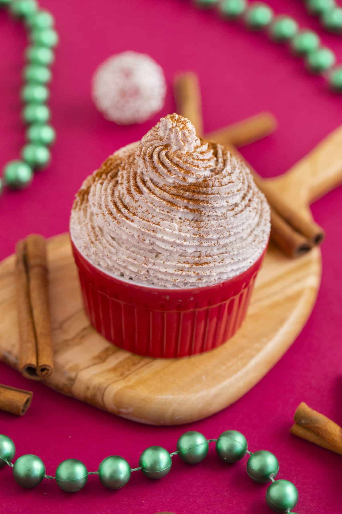 Holiday Spiced Whipped Cream - Mind Over Munch