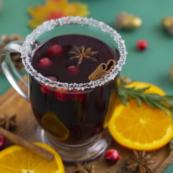 Non Alcoholic Mulled Wine Mocktail - Mind Over Munch