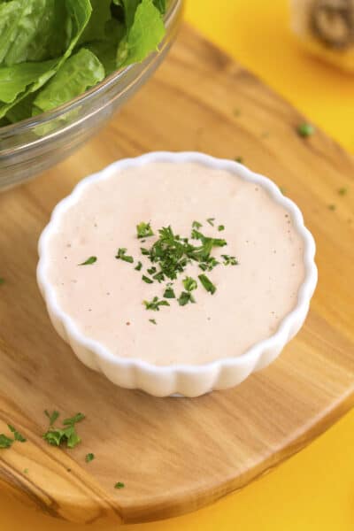 Creamy French Dressing with Ketchup & Mayo - Mind Over Munch