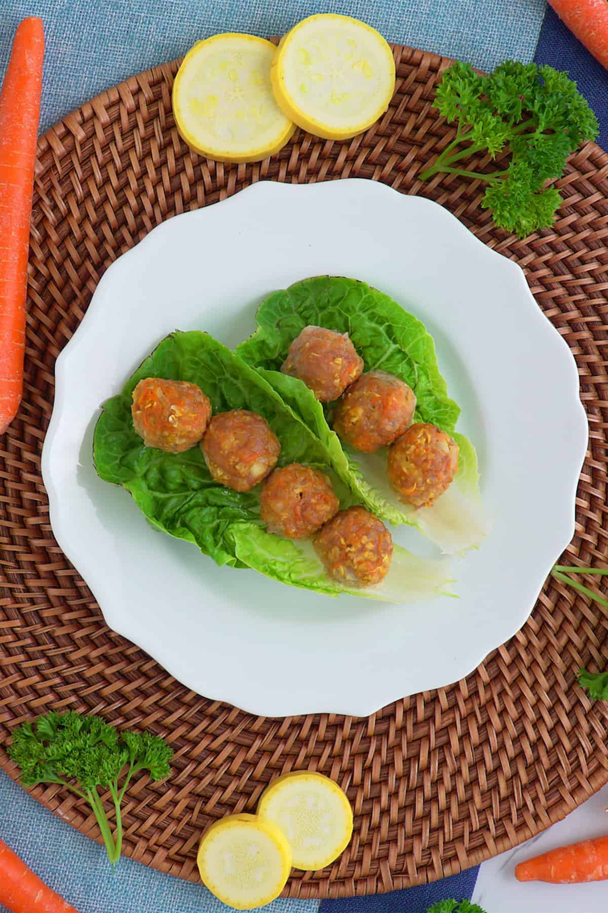 Mini Turkey Veggie Meatballs | Oven Baked Turkey Meatballs