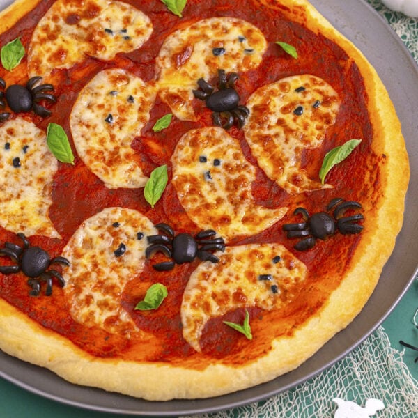 Halloween Ghost Pizza - Mind Over Munch