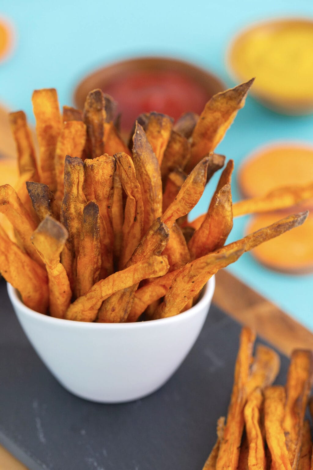 Quick & Crispy Air Fryer Sweet Potato Fries - Mind Over Munch