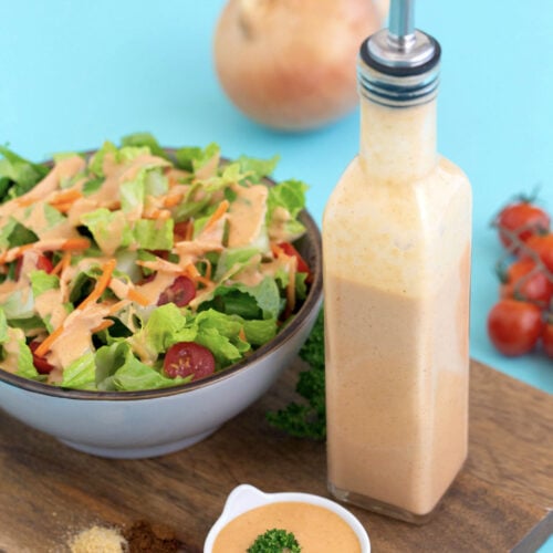 Creamy Salsa Dressing for Taco Salad - Mind Over Munch