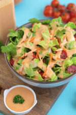 Creamy French Dressing with Ketchup & Mayo - Mind Over Munch