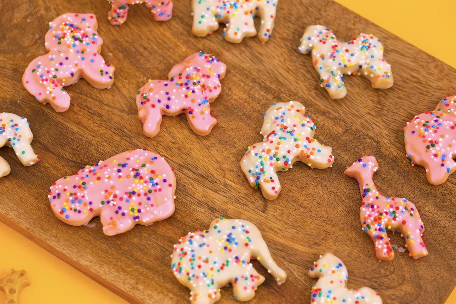 Frosted Animal Cracker Cookies - Mind Over Munch