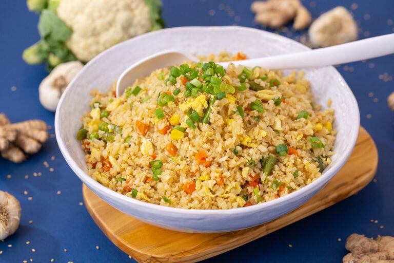 Meal Prep Cauliflower Fried Rice - Mind Over Munch